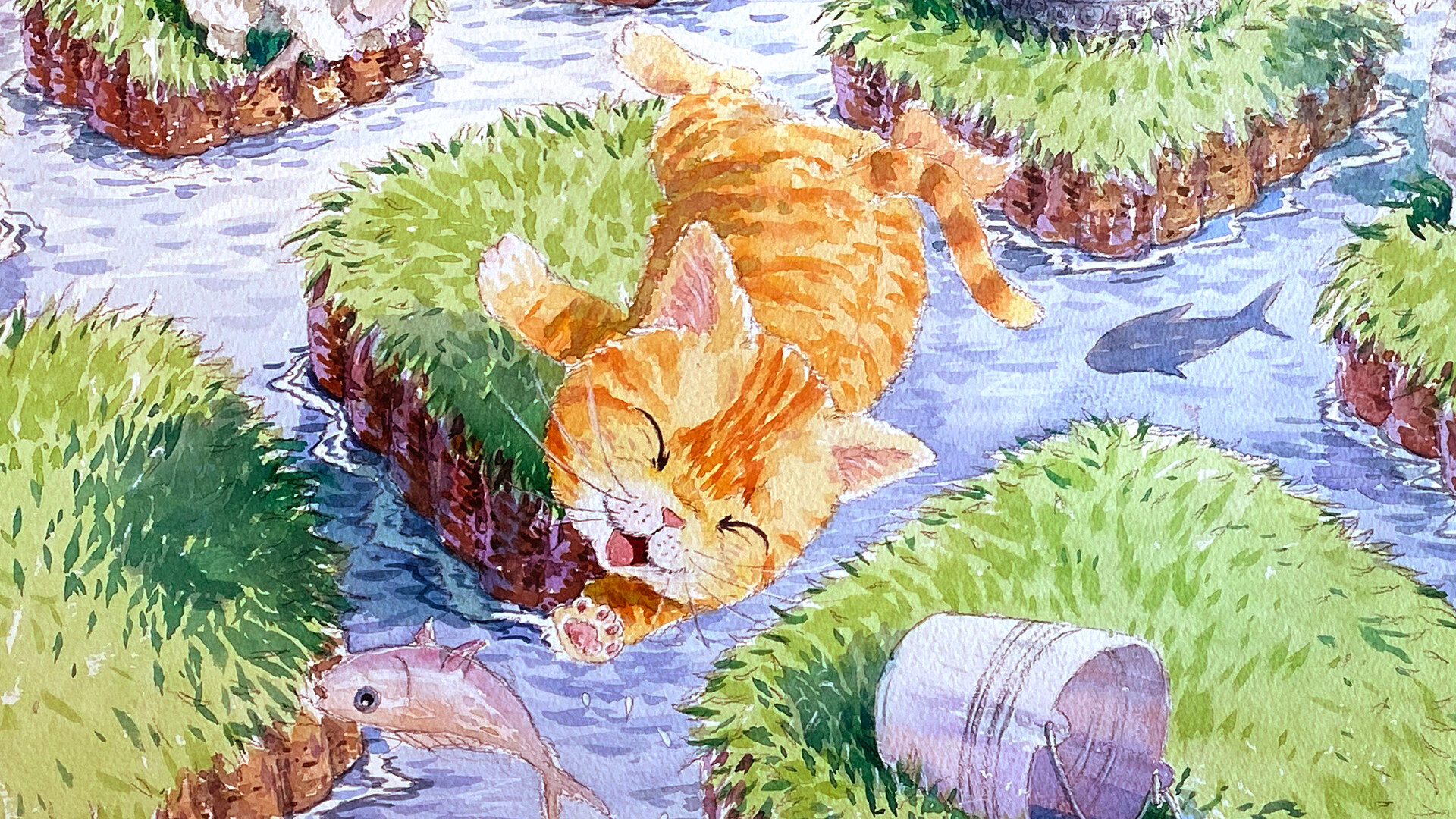 ArtStation - Learning slow cat