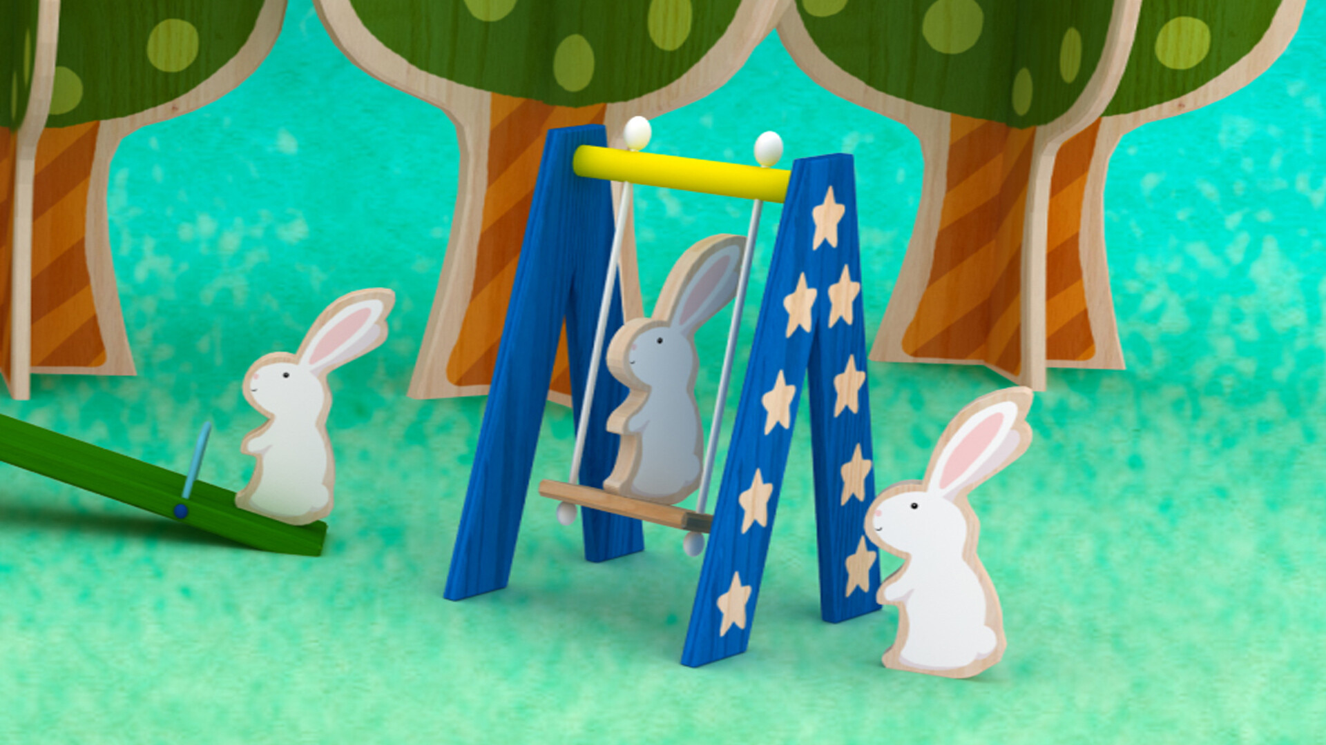 ArtStation - Bunny building block picture book animation