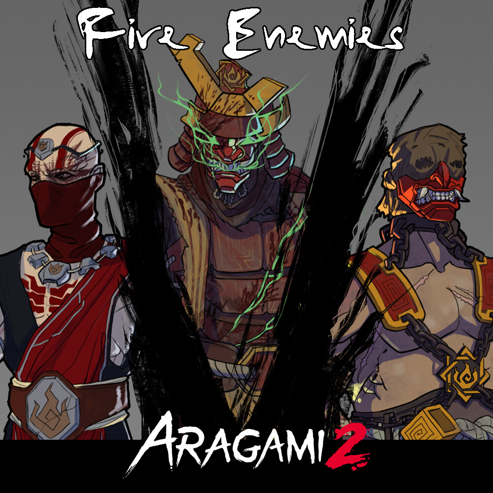 ArtStation - Aragami 2 - Fire Enemies Concepts