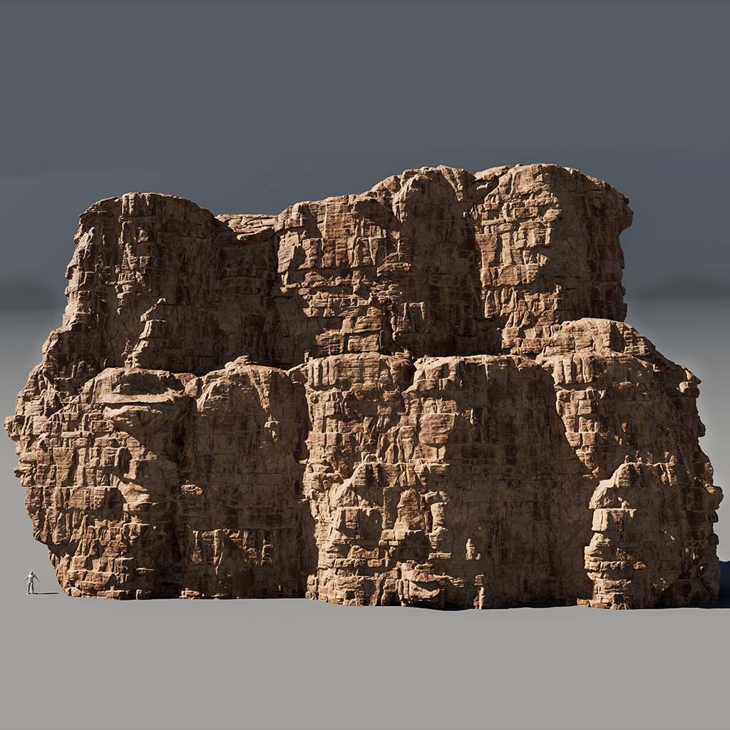 Yunus Emre Geldi - Canyon Cliff - Houdini - Zbrush - UE5