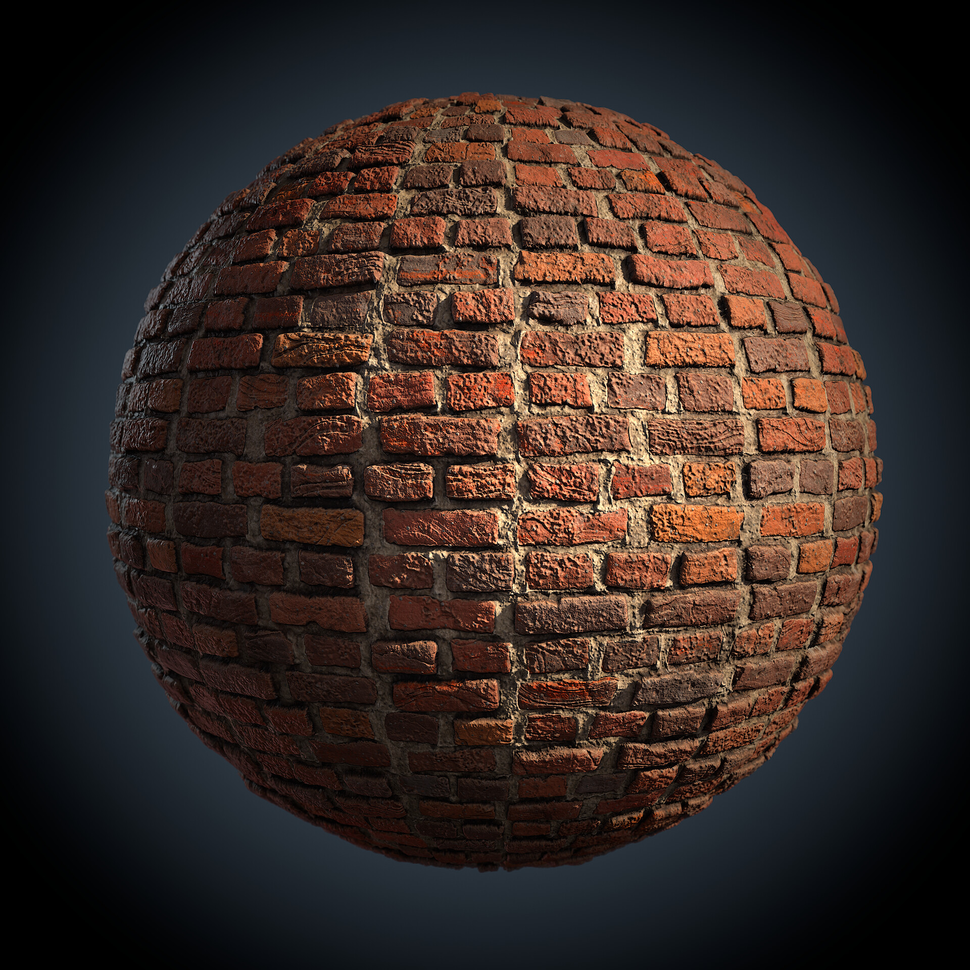 ArtStation - Worn Brick Material