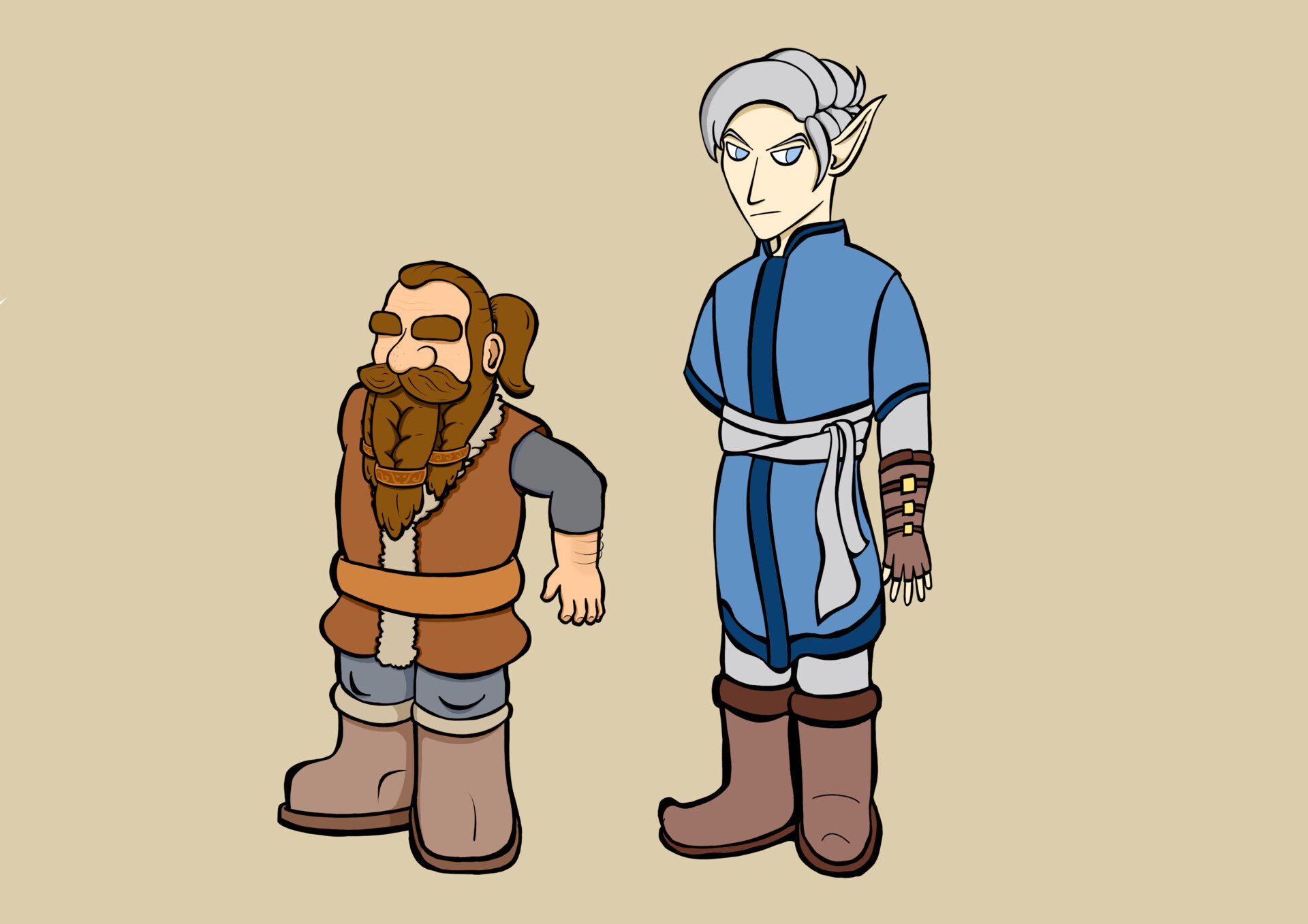 ArtStation - Concept Work of Dwarf and Elf.