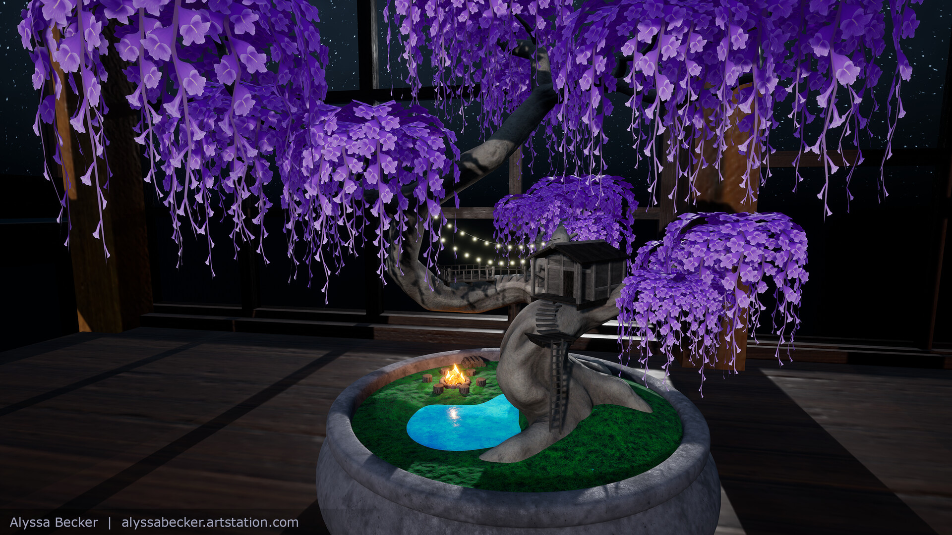 ArtStation - Bonsai Treehouse