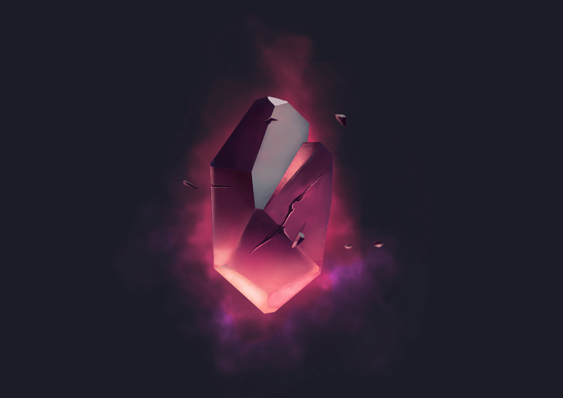 ArtStation - crystal in bright aura