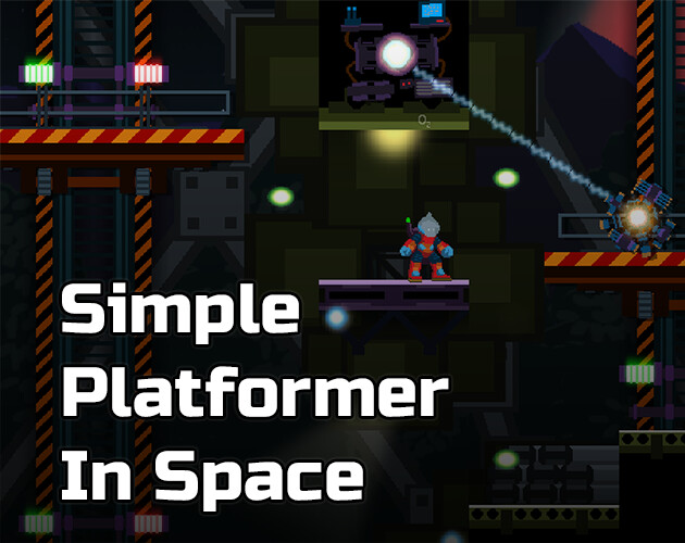 ArtStation - Small game.... Simple Platformer in Space