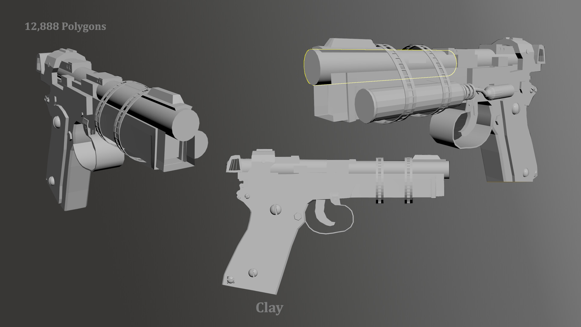 ArtStation - Makeshift pistol Aftermath