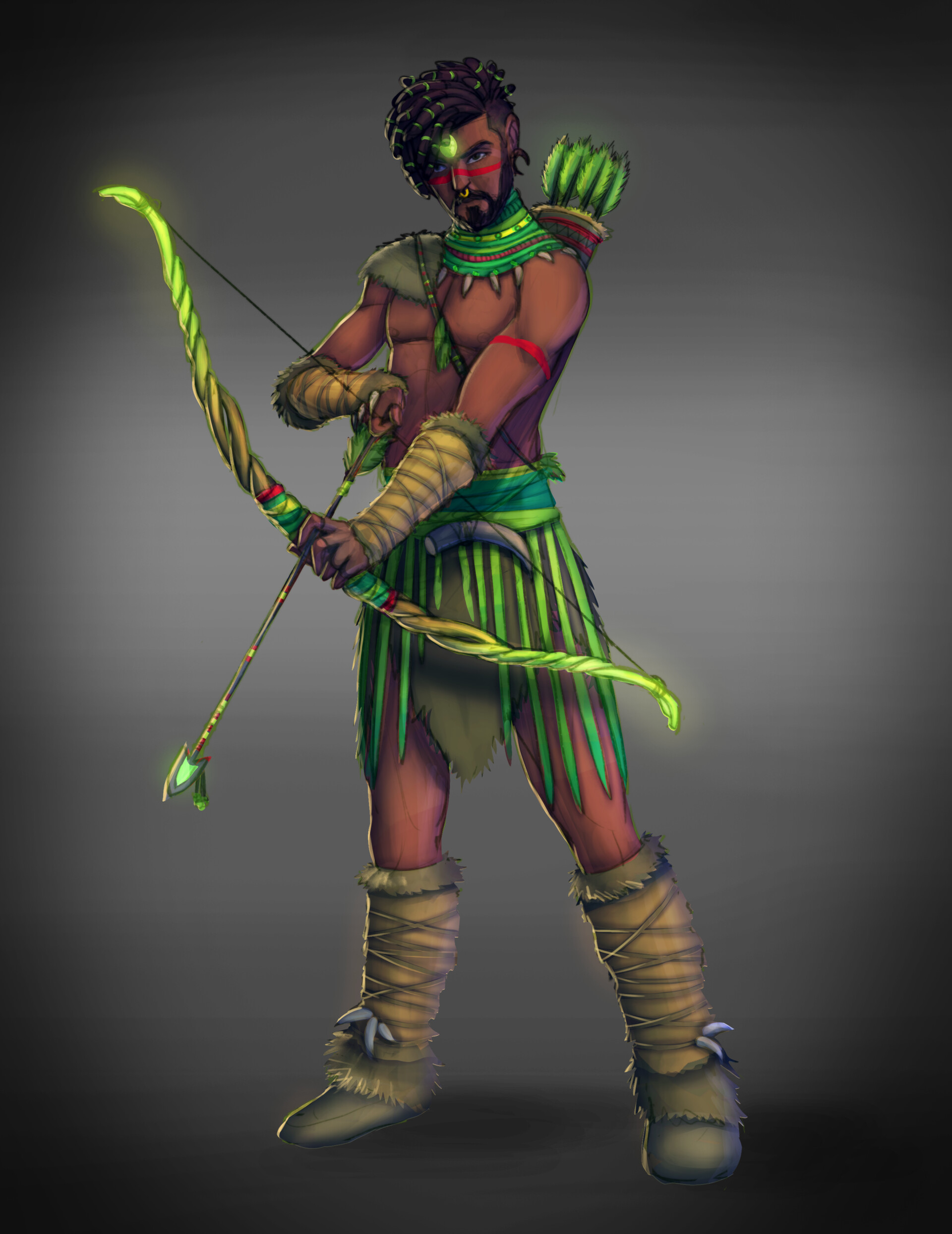 ArtStation - Tribal Warrior Character Design