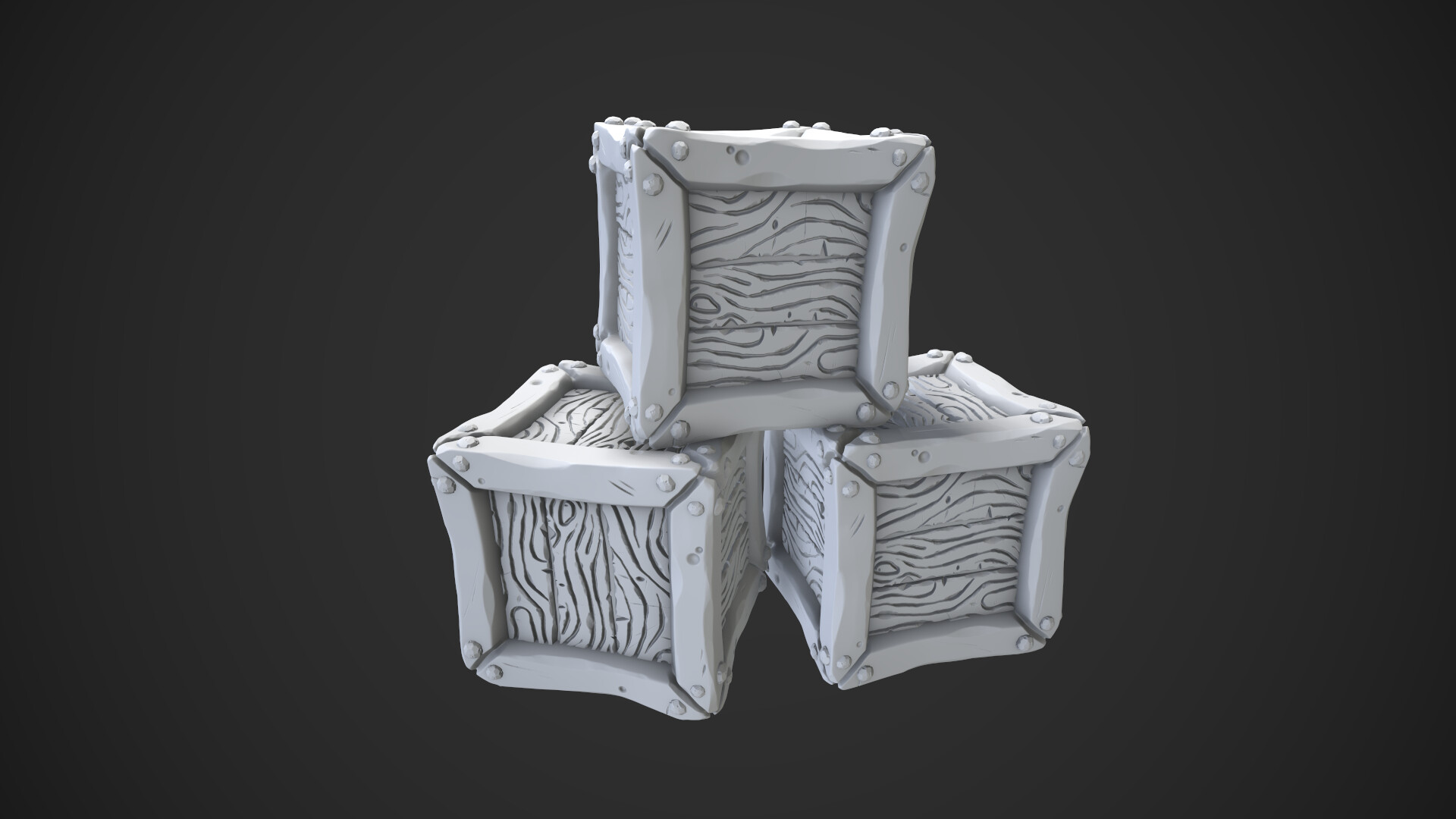 ArtStation - Stylized Wood Crate