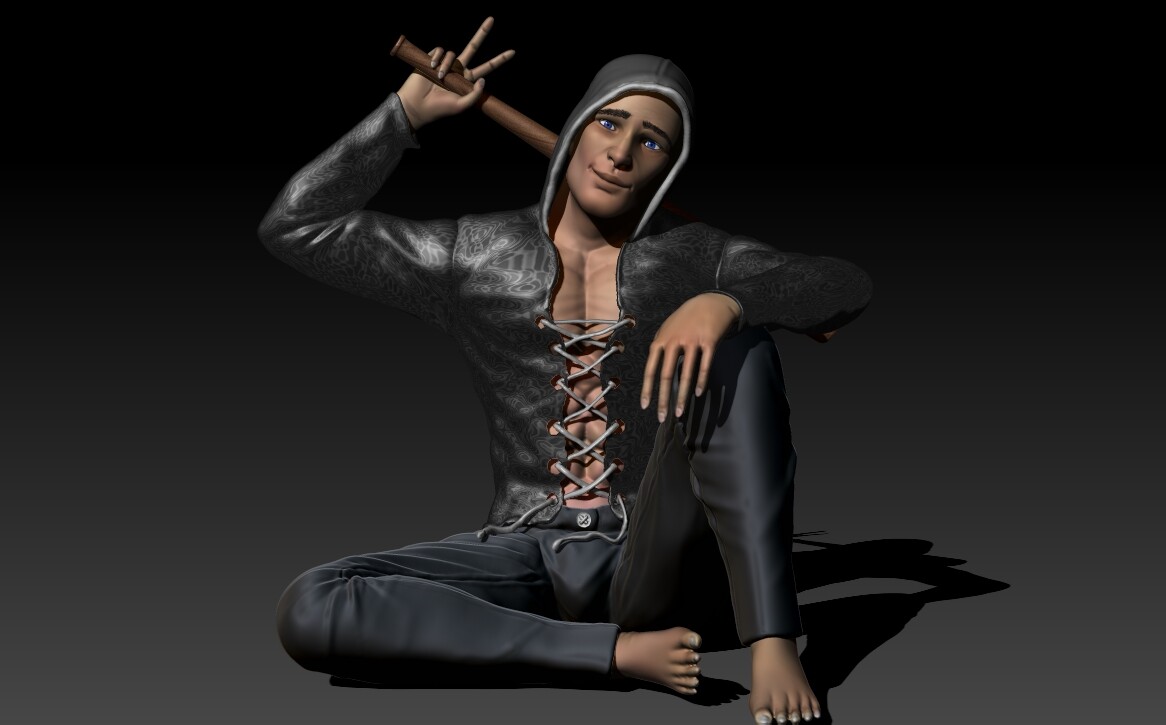 ArtStation - A Sitting man