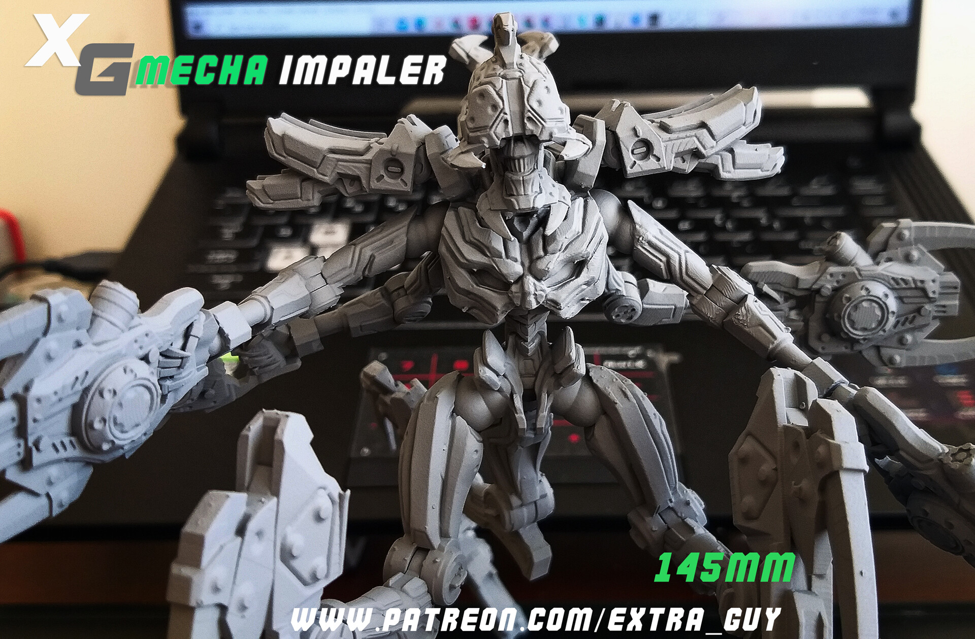ArtStation - Mecha Impaler 145mm 3D Print Now Available
