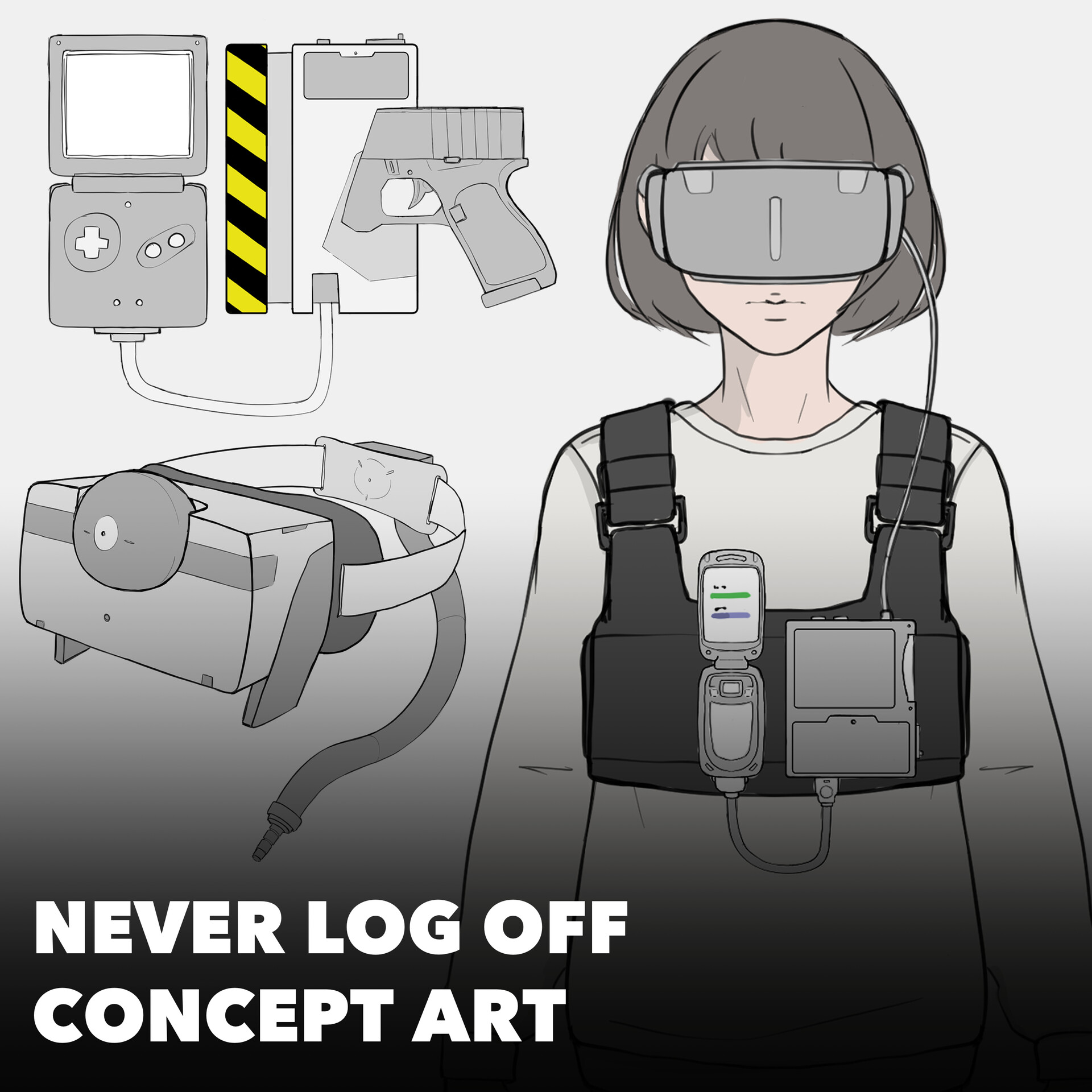 ArtStation - Never Log Off Concept Art