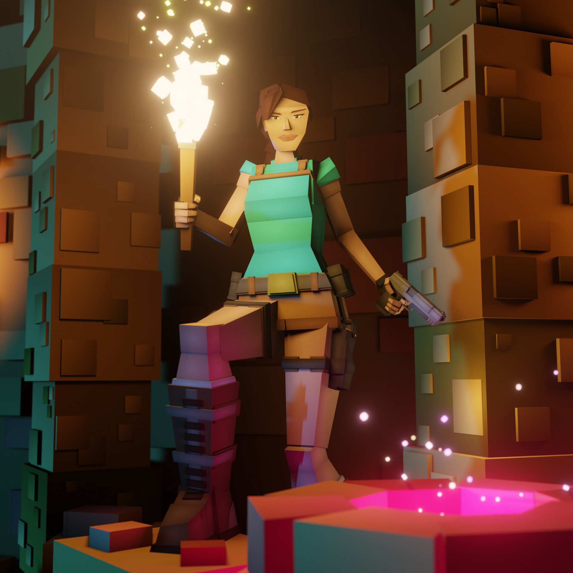 ArtStation - Cubic World Game Fanart