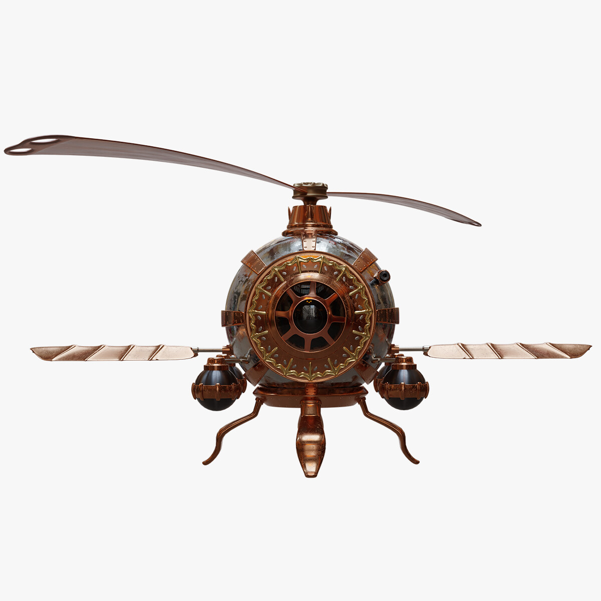 ArtStation - Steampunk Helicopter