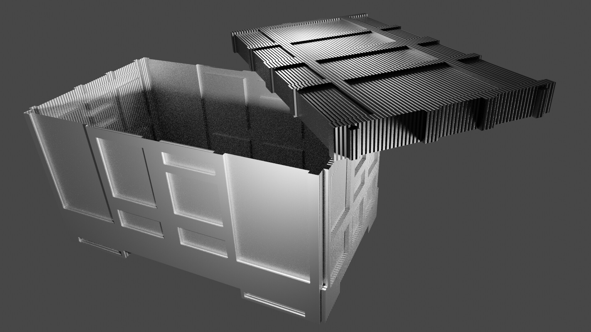 ArtStation - Metal space crate