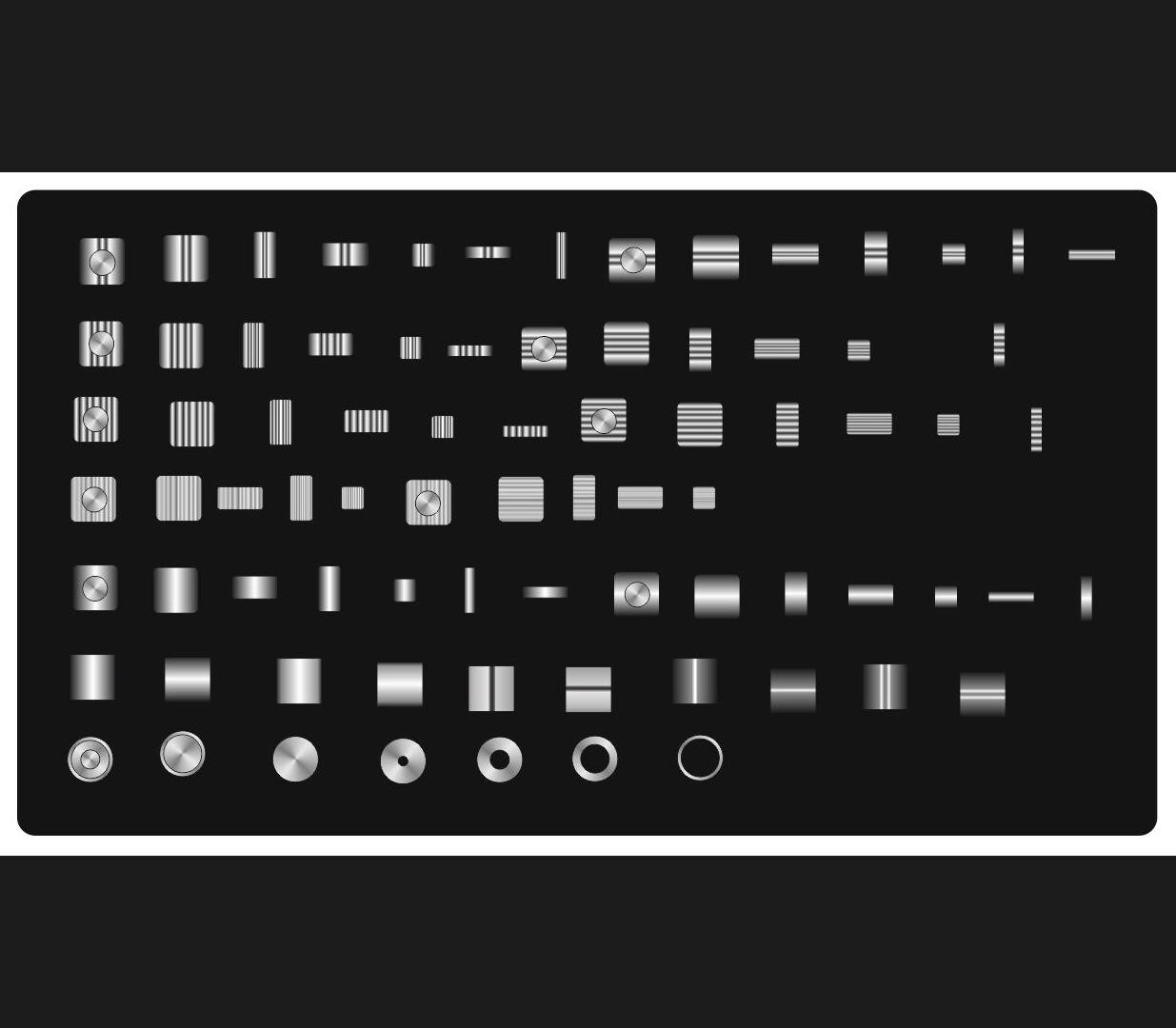 ArtStation - Metallic sprites (48x48) pack for game UI and other purposes.