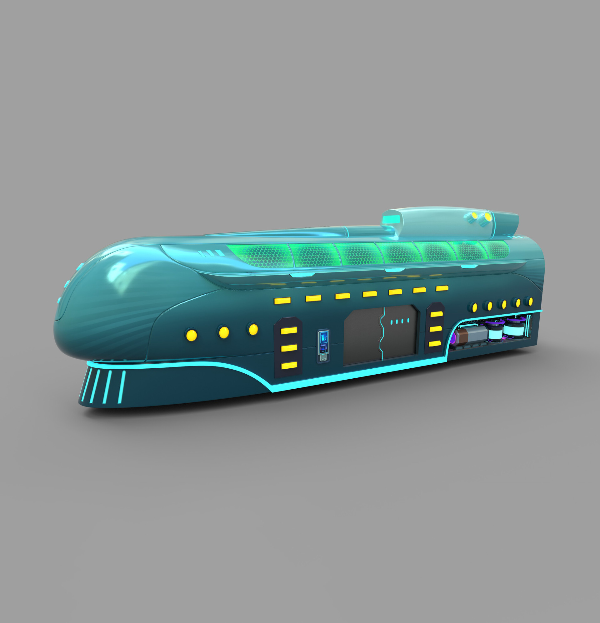 ArtStation - High speed train