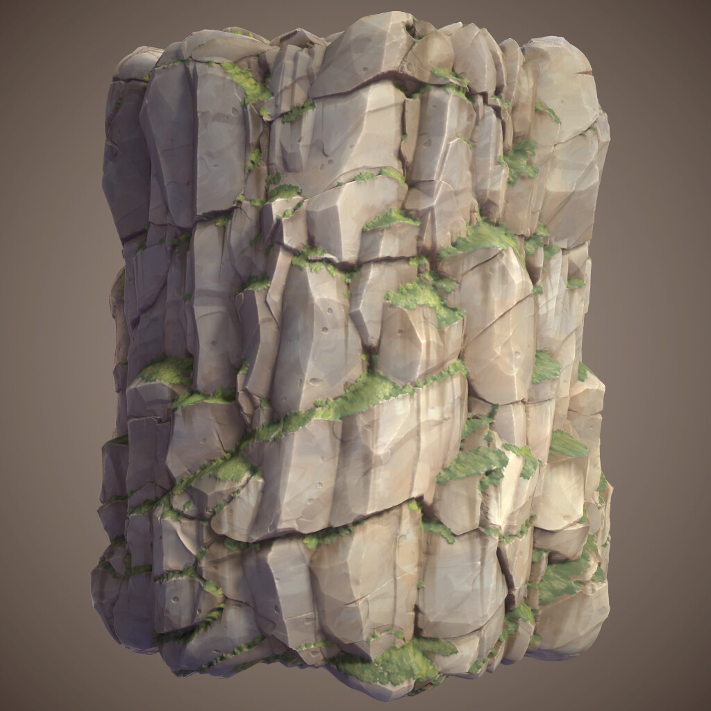 ArtStation - Stylized Cliff Tile