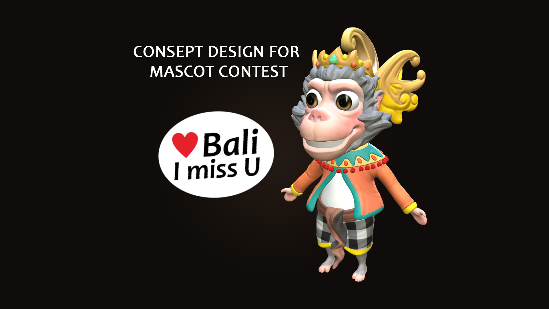 ArtStation - WANARA - 3D Stylized Character For Bali I Miss You Mascot ...