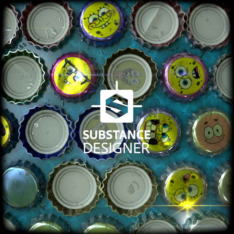 ArtStation - bottle cap