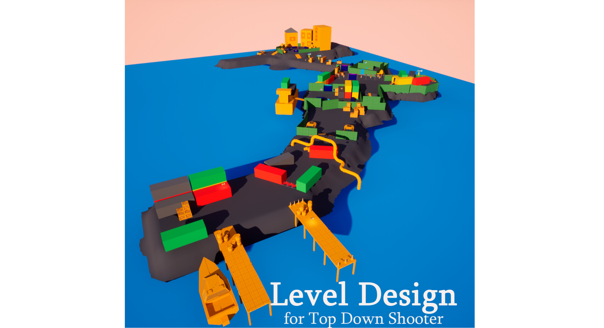 ArtStation - Level for Top Down Shooter