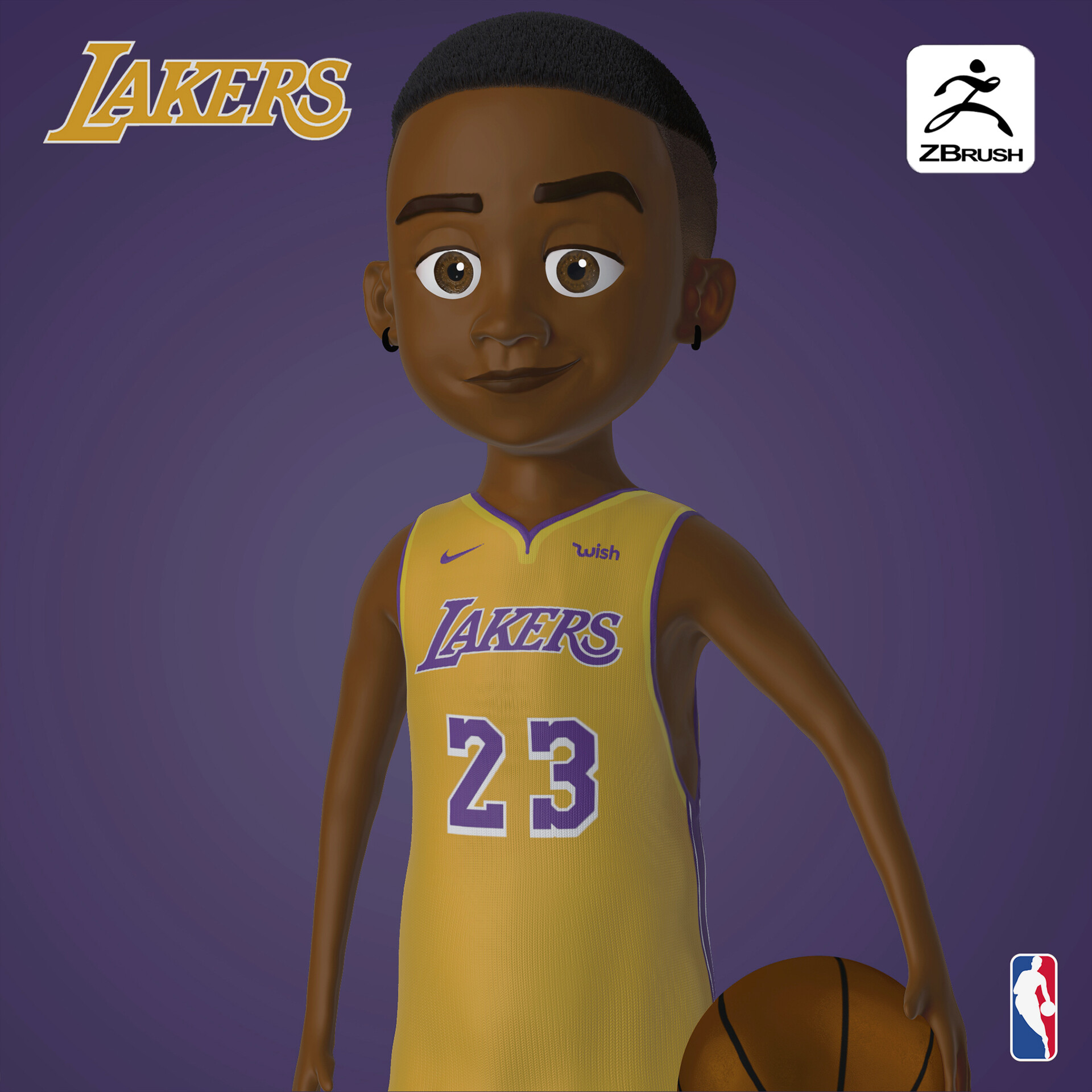 ArtStation - #23 Mini Lebron James