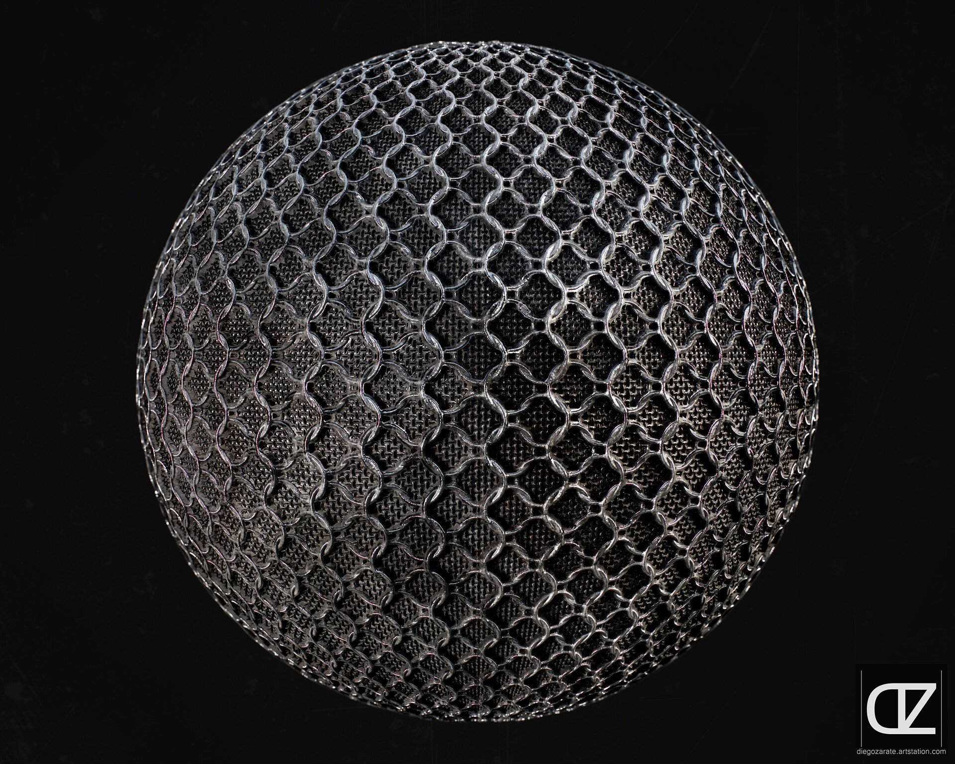 ArtStation - PBR - METALLIC MESH MEDIEVAL ARMOR - 4K MATERIAL