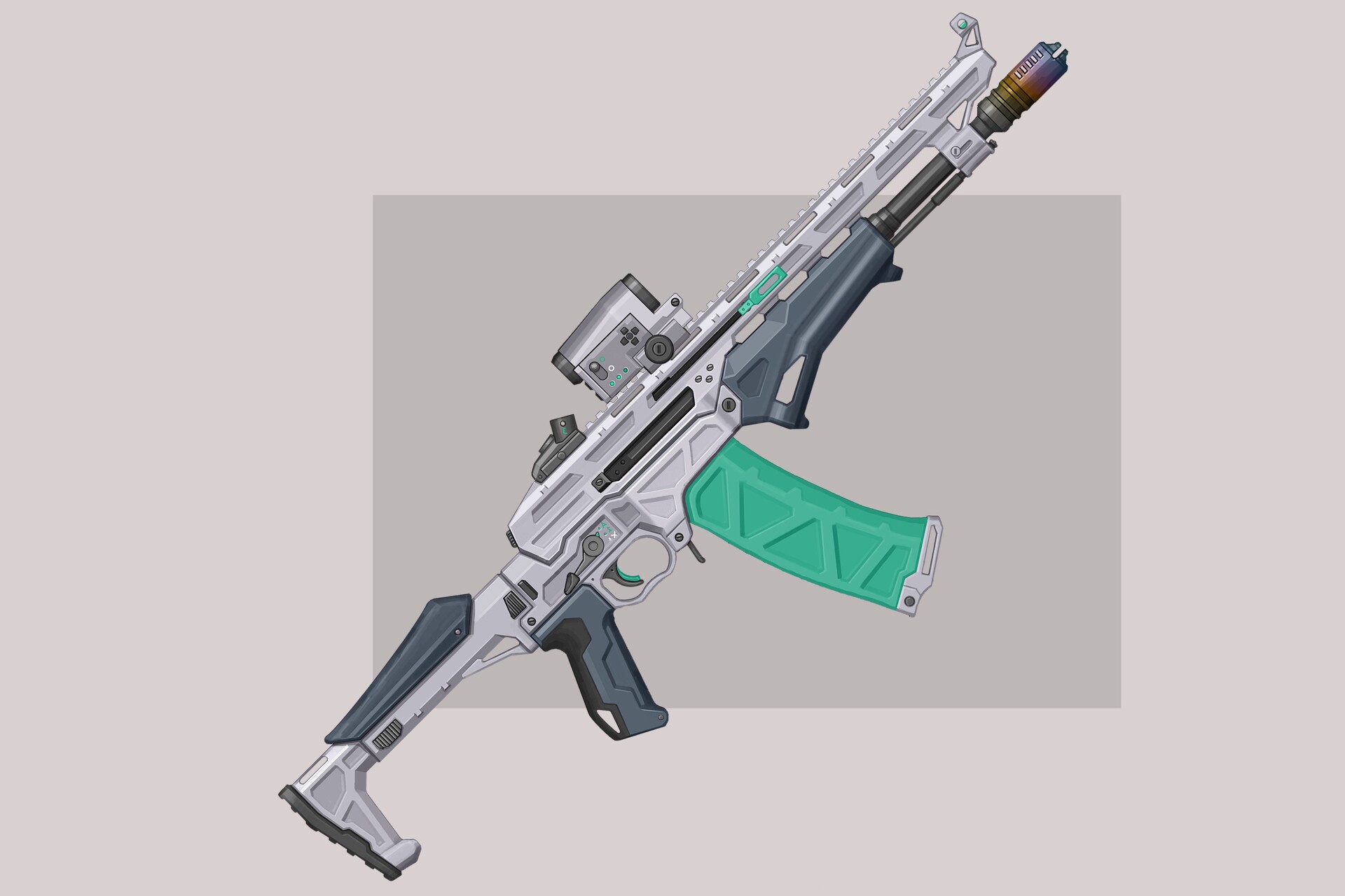 ArtStation - Futuristic AK - Drawing Practice