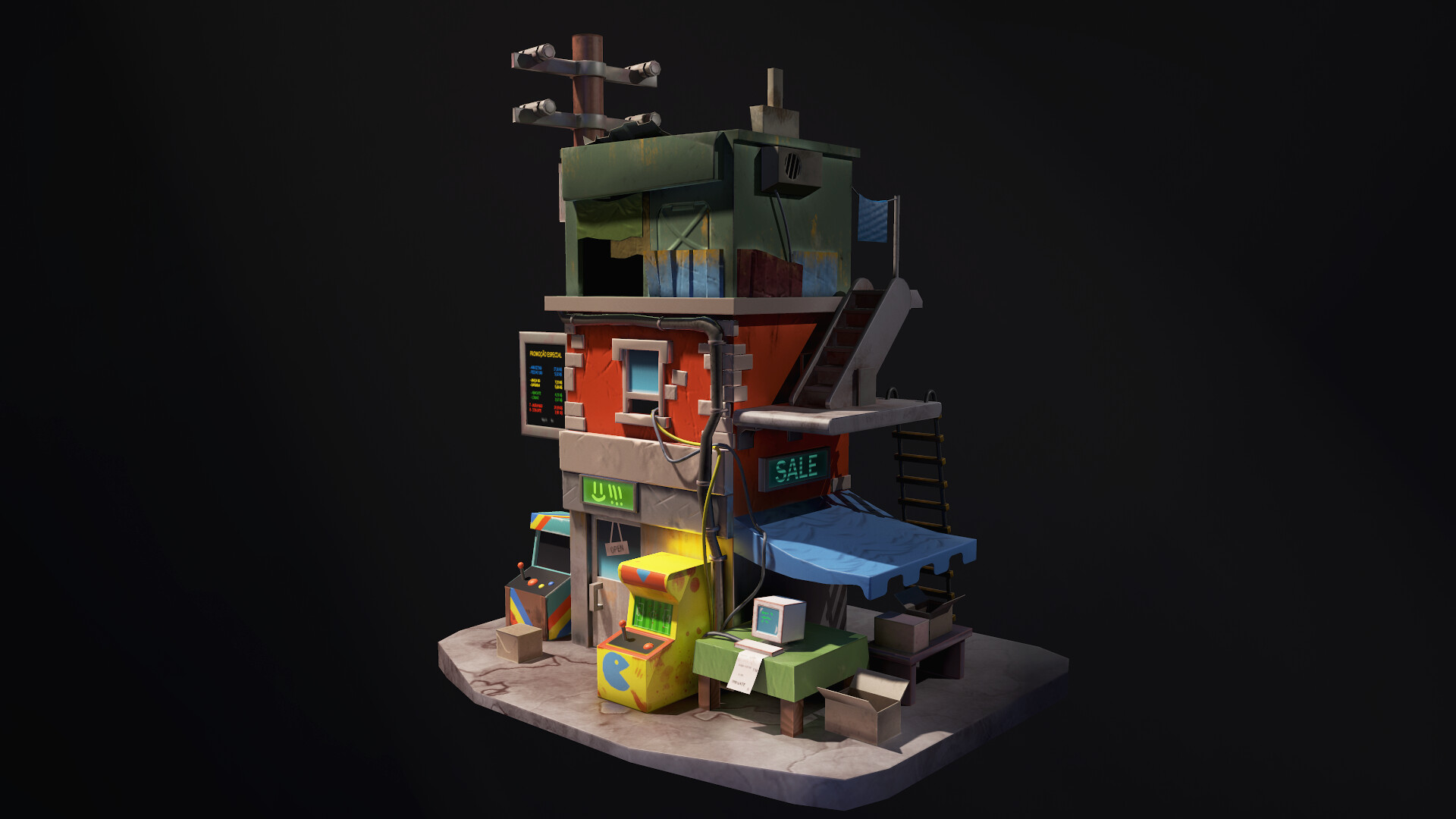 ArtStation - Retro building