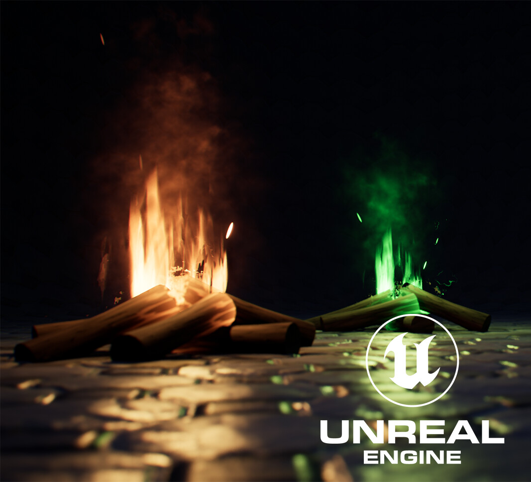 ArtStation - Stylized magic fire