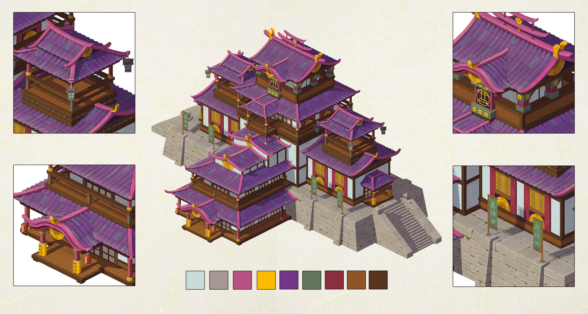 ArtStation - Japanese castle