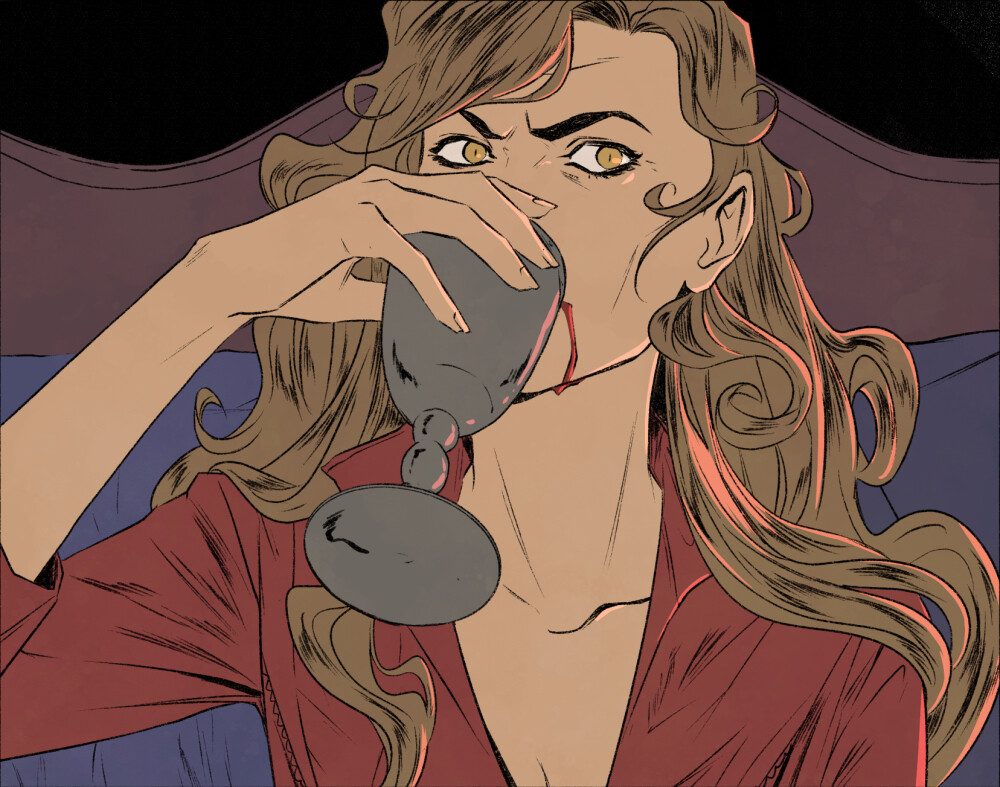 ArtStation - "Interview with a reflection" sample page