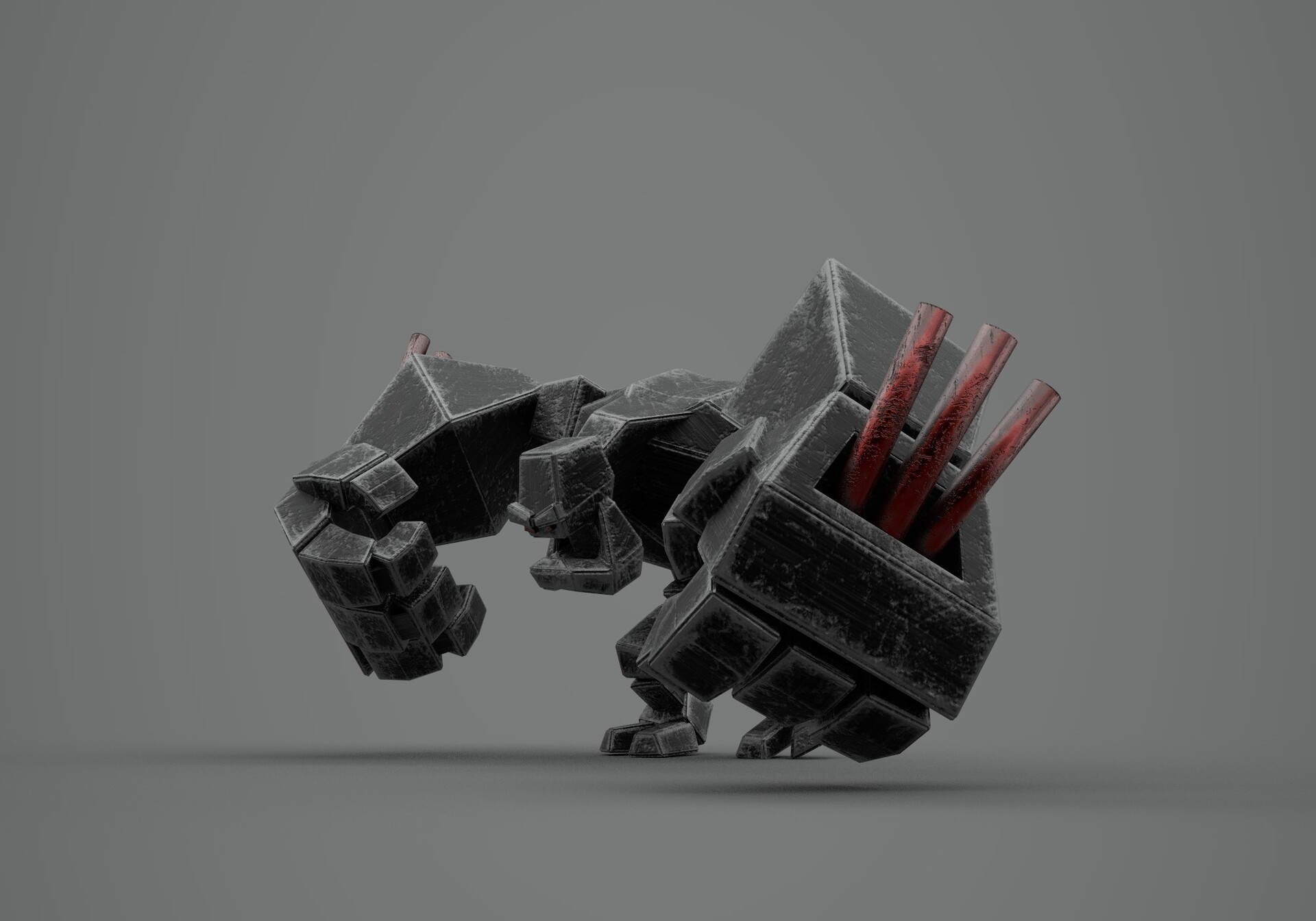 ArtStation - Rusty Fighting Robot