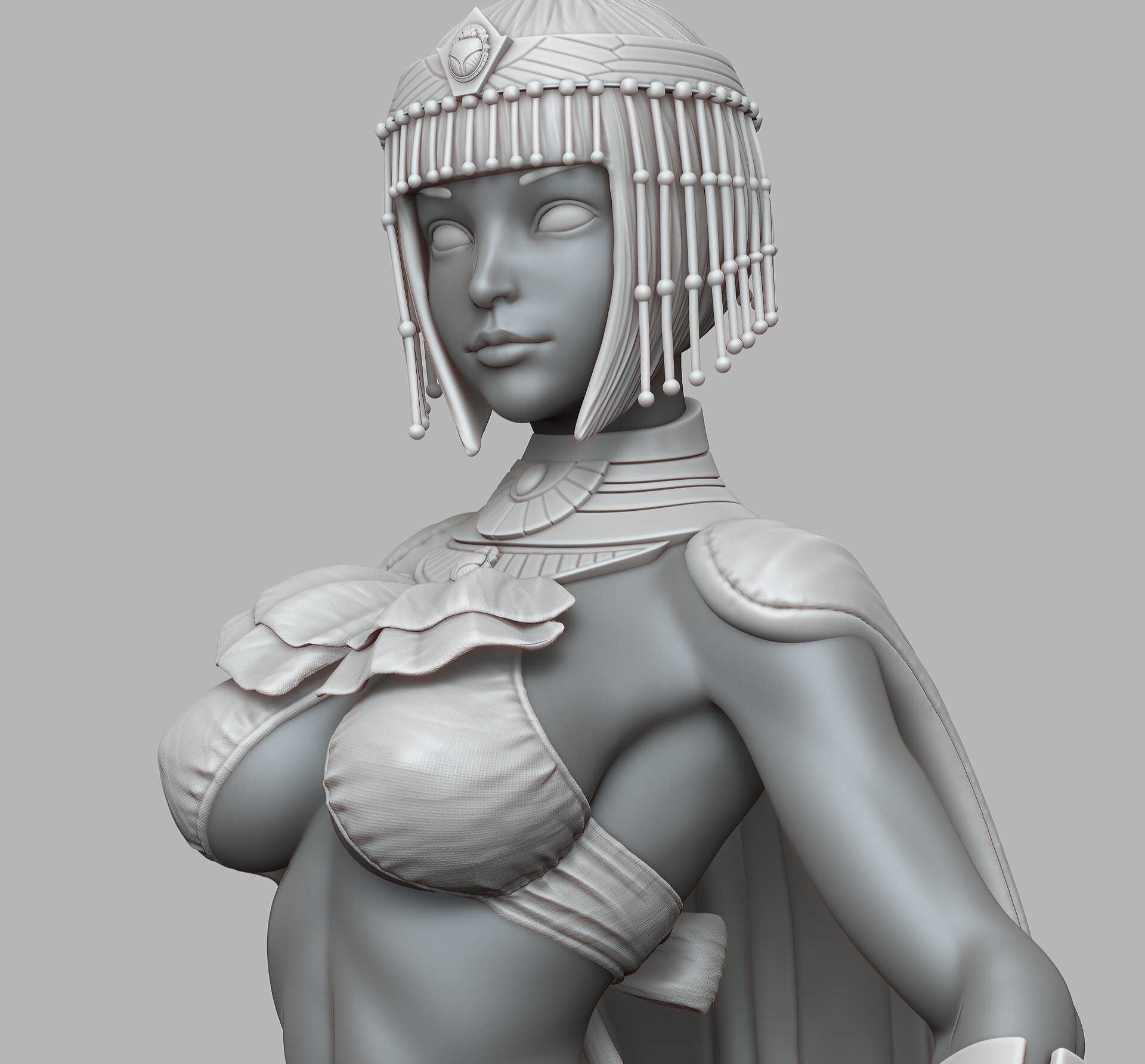 ArtStation - SFV Menat EVO Summer Costume - Fan Art