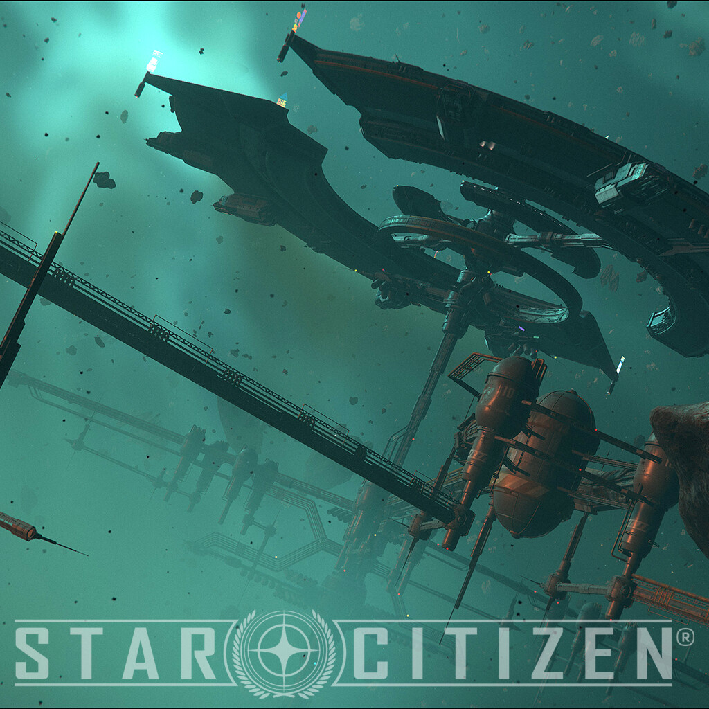 ArtStation - Star Citizen: ARC-L1 Refinery Exterior - Rest Stops