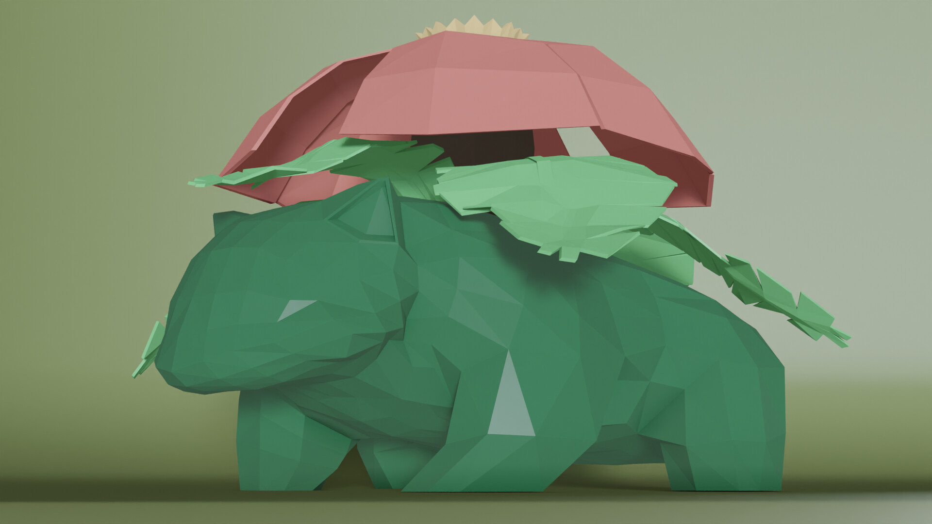 ArtStation - Venusaur Low Poly
