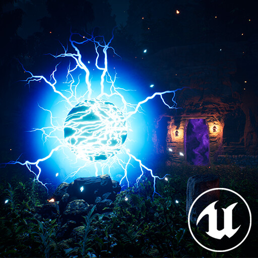 ArtStation - Interactive Lightning Sphere VFX