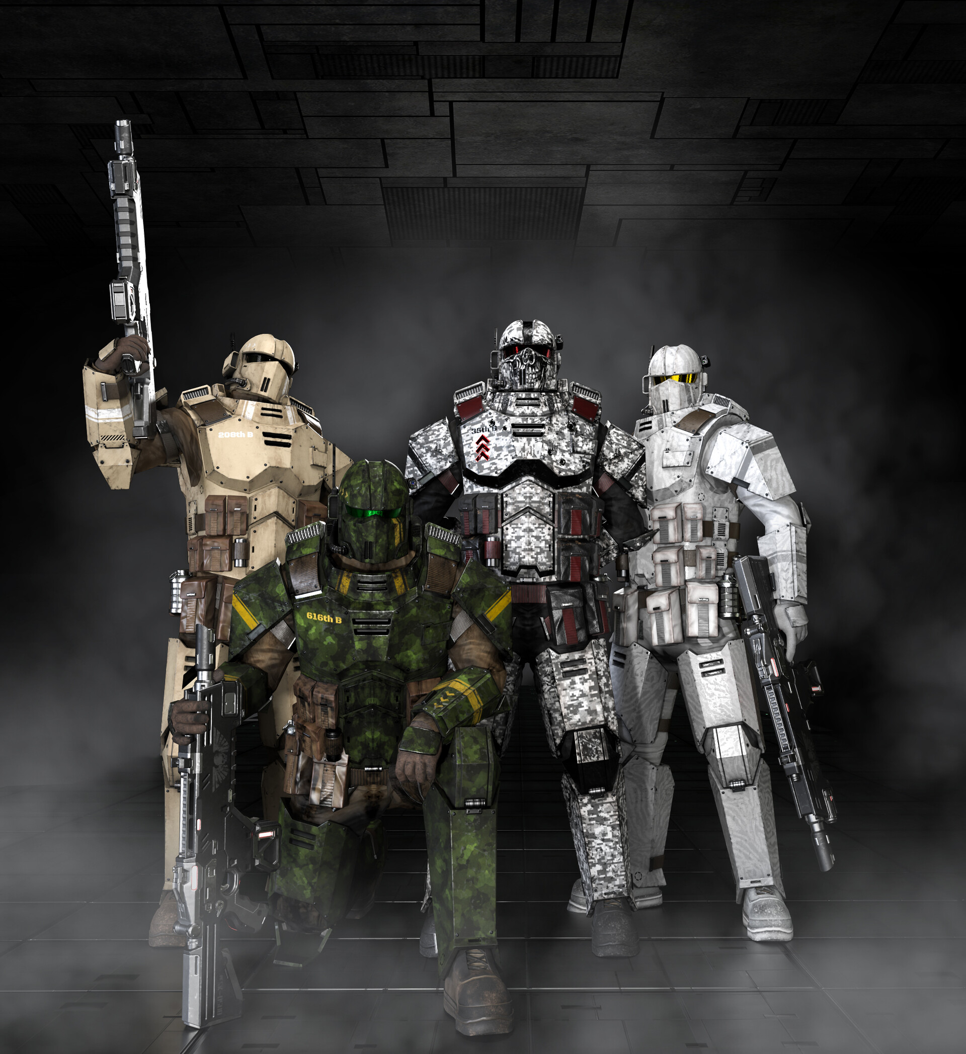 ArtStation - Futuristic armor