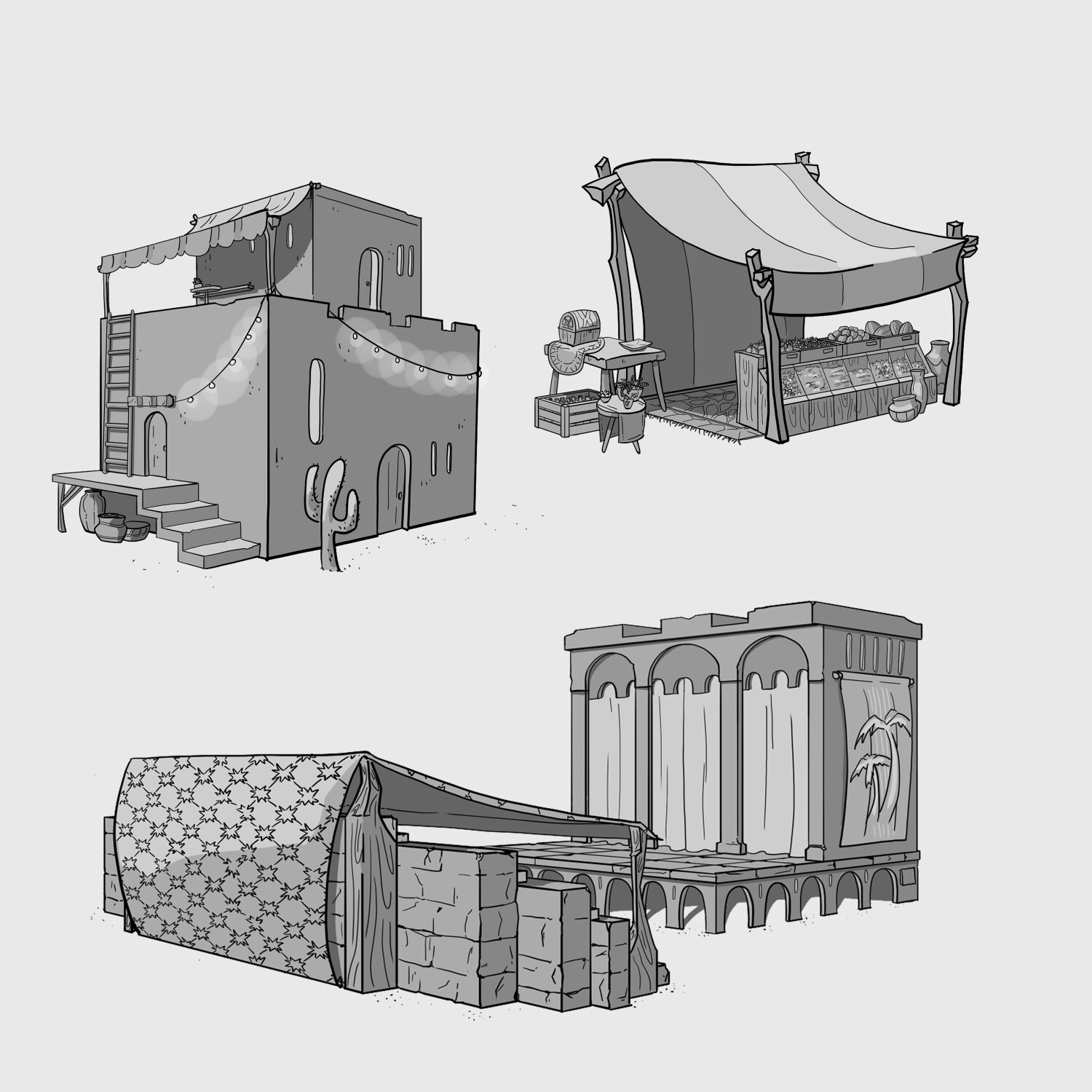 ArtStation - Desert town