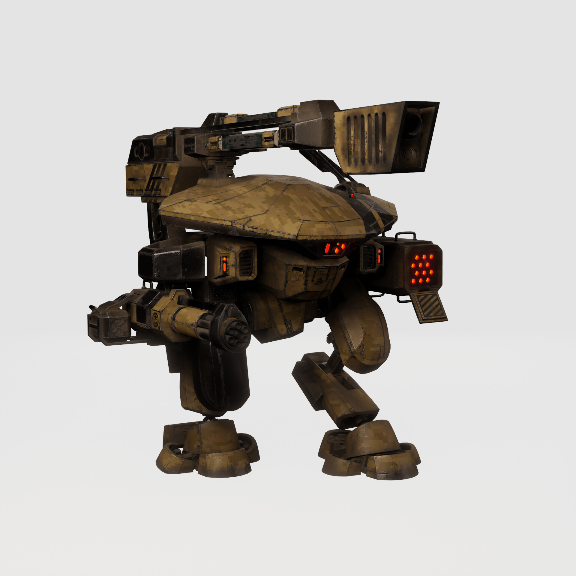 ArtStation - Mech Attack! - animation study