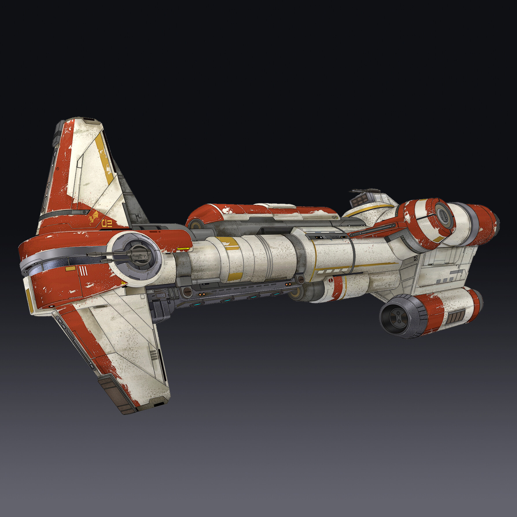 ArtStation - STAR WARS REBELS: Hammerhead Corvette concept art and details