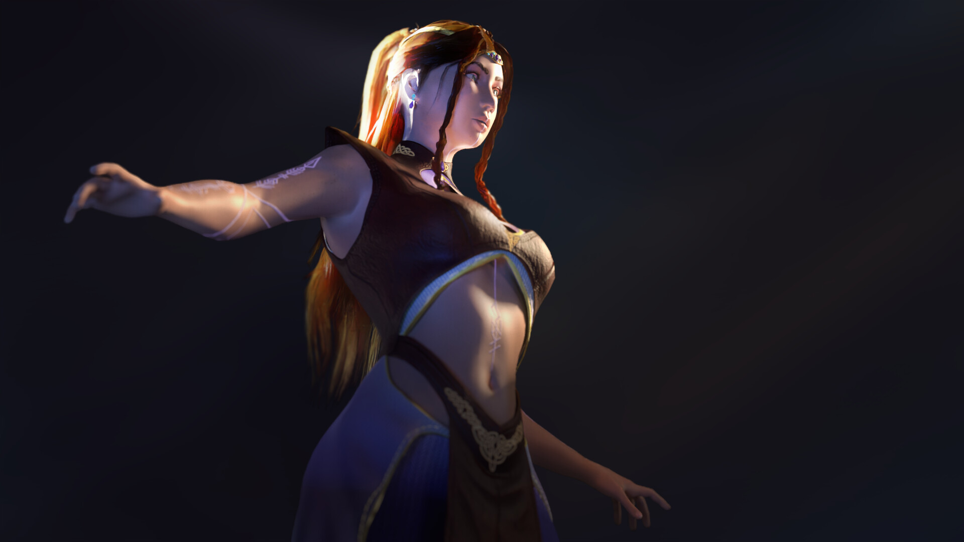 ArtStation - Nordic goddess Freya