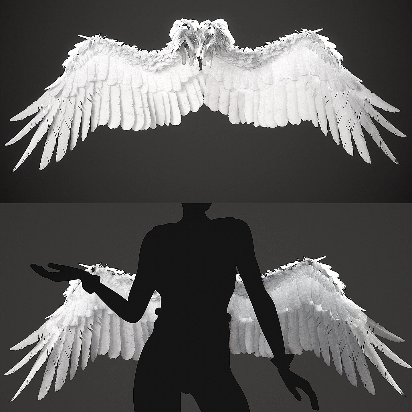 ArtStation - [WIP] Realtime Wings with Feathers