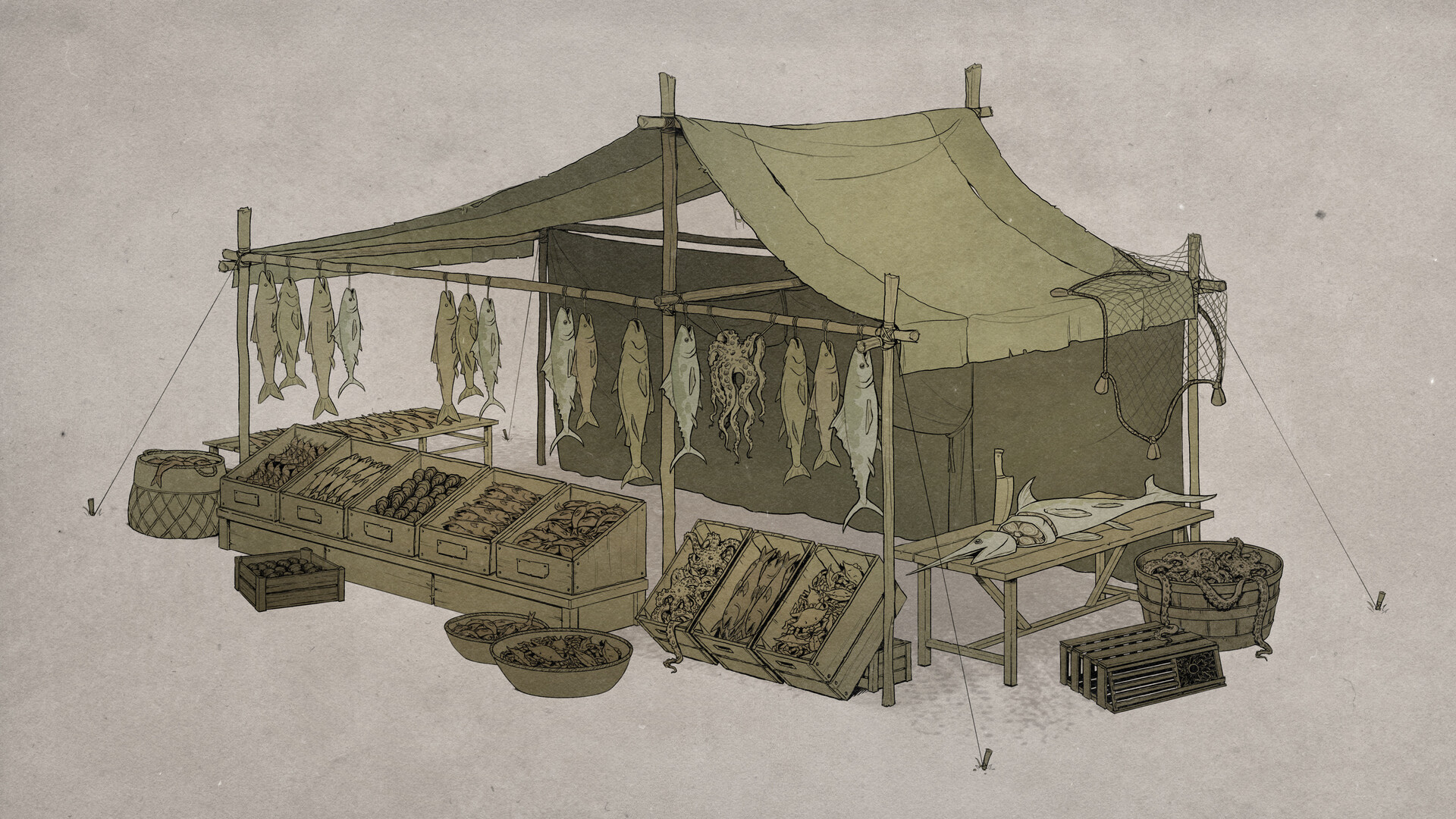 ArtStation - Fish Market