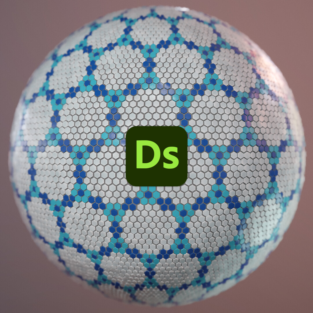 ArtStation - Hexagon tile patterns 3