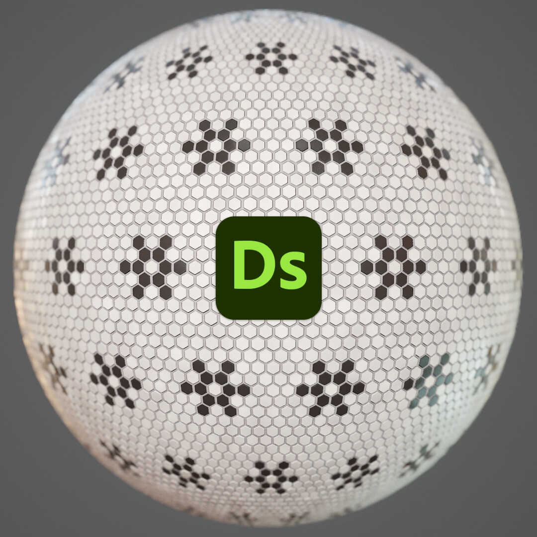 ArtStation - Hexagon tile patterns 2