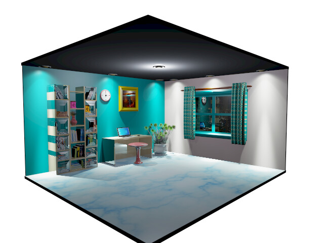 ArtStation - Study Room Design