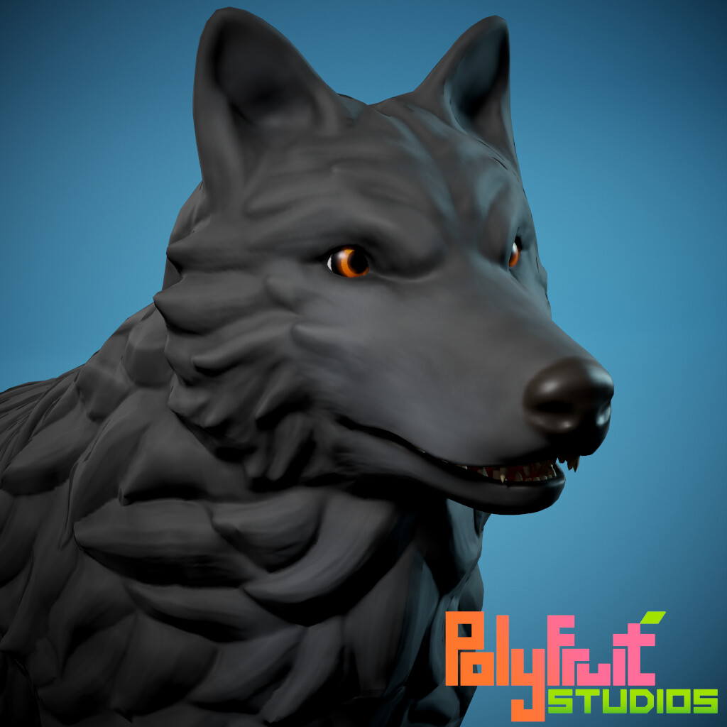 ArtStation - Stylized Wolf