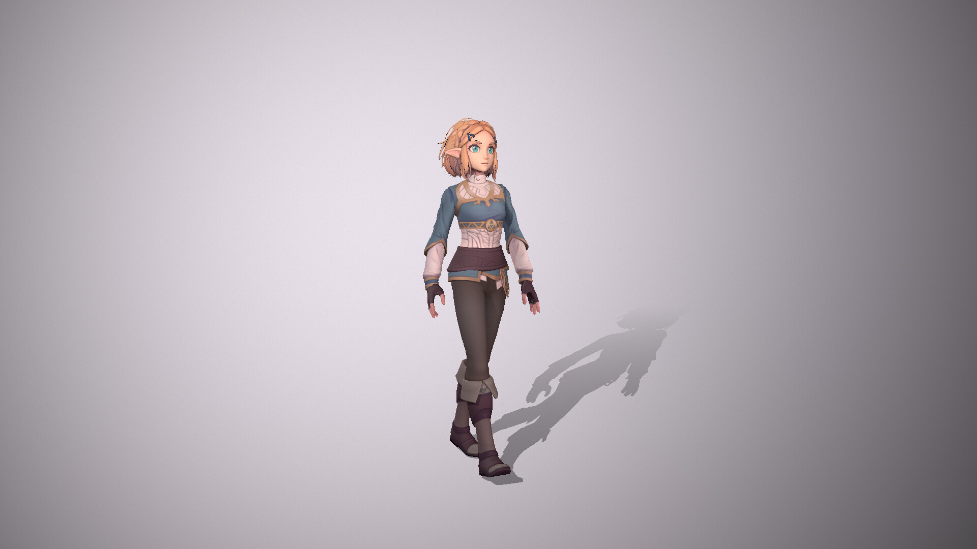 ArtStation - Zelda Walk Cycle Animation