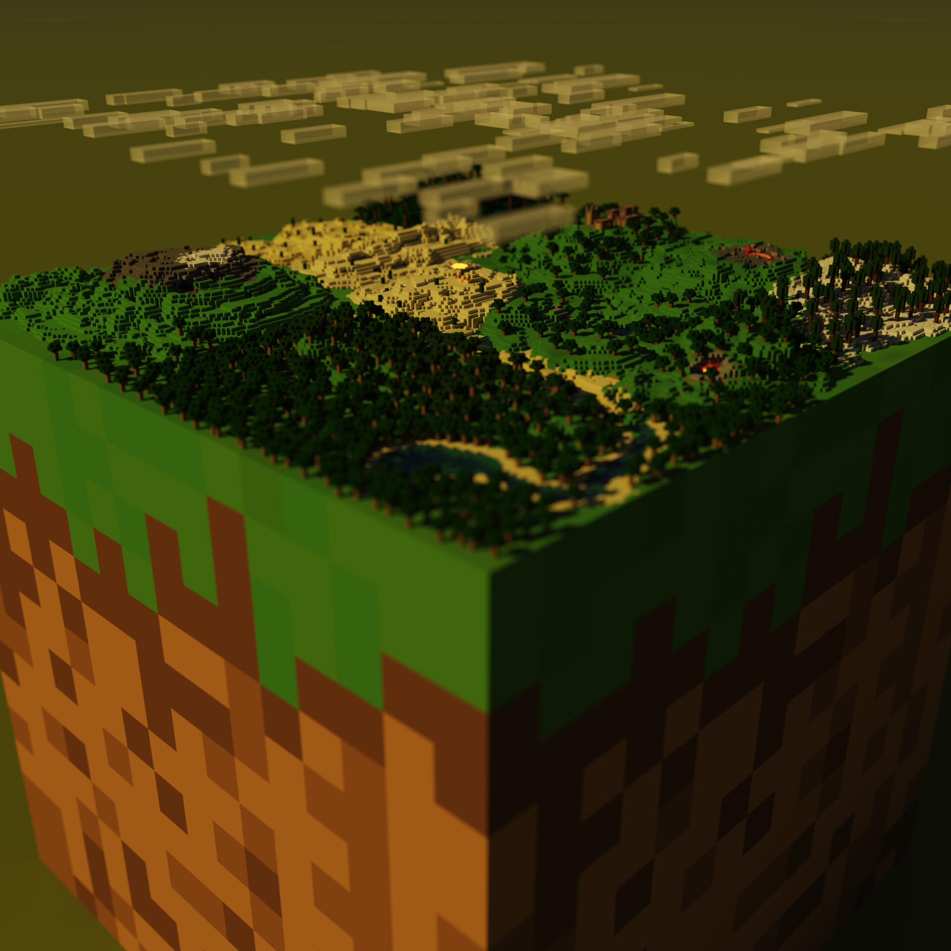 ArtStation - Minecraft in voxel