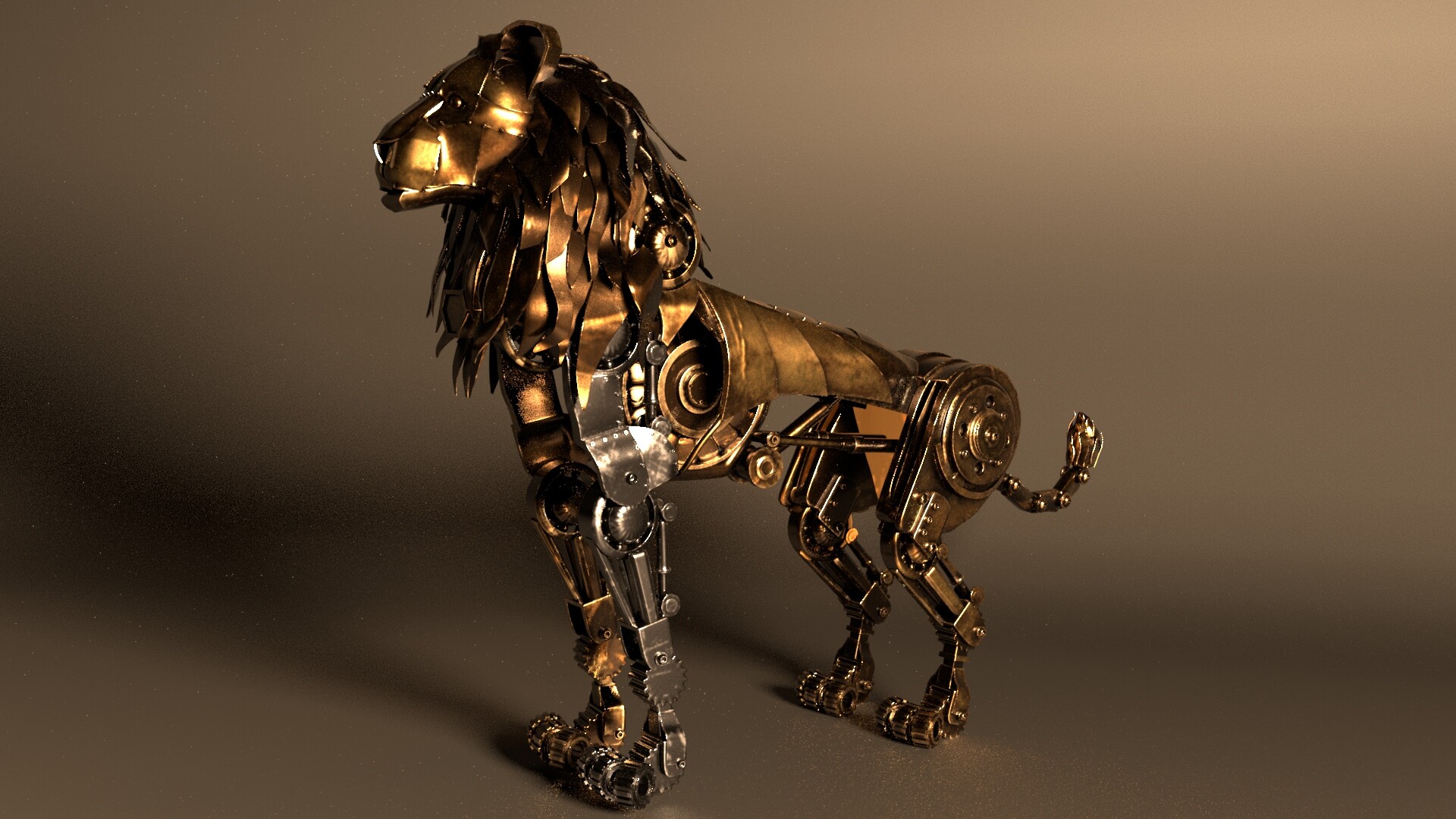 ArtStation - Mechanical Lion - LEO